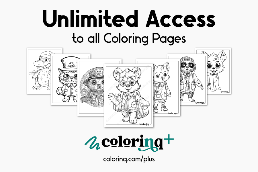 🐶 Dog Going to School Free Coloring Page