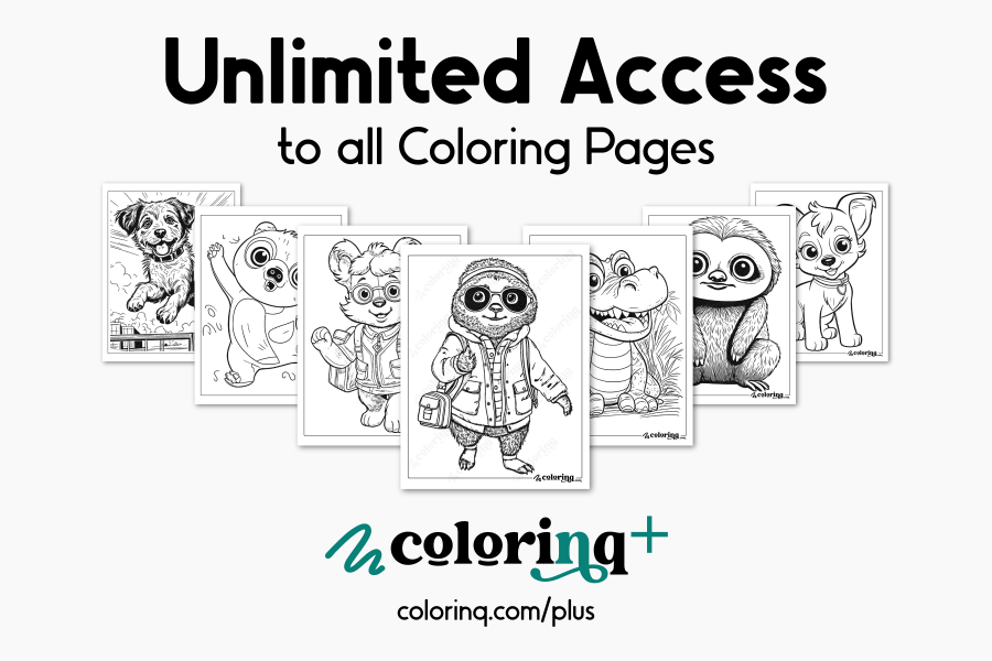 🎨 Sloth Going to School Coloring Page