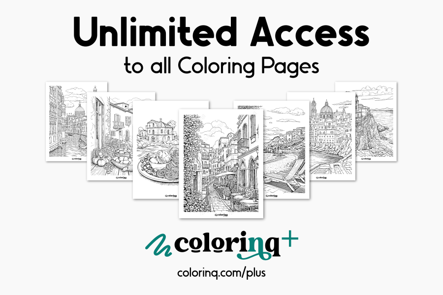 🎨 Italy Rom Premium Coloring Page