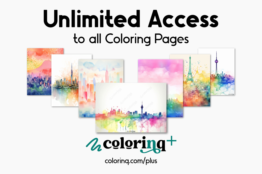 🖍 ️Kuala Lumpur Skyline Reverse Coloring Page